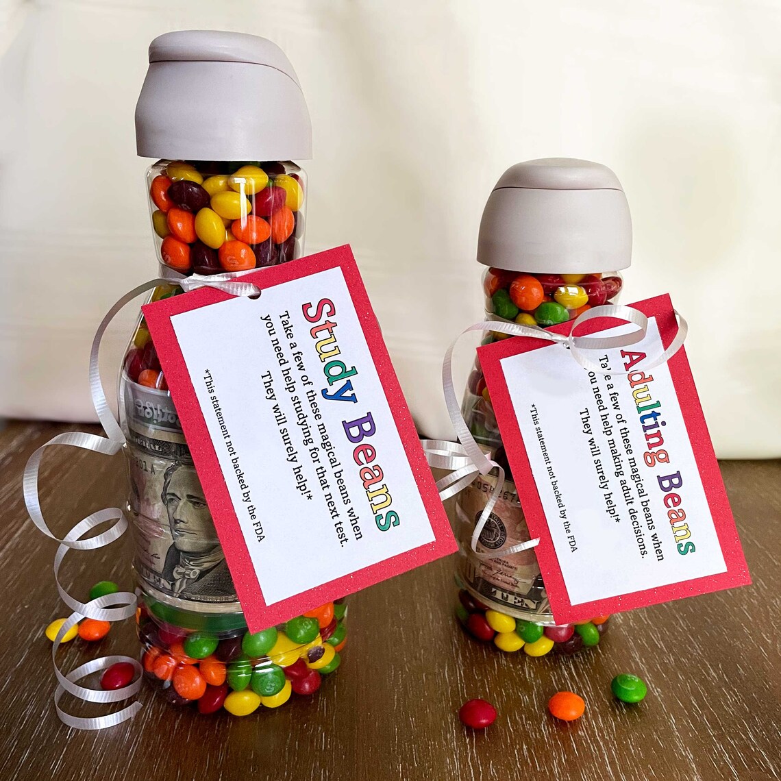 Adulting Beans Gift Tag – DIY Candy Craft Gift for Graduation, New Job ...