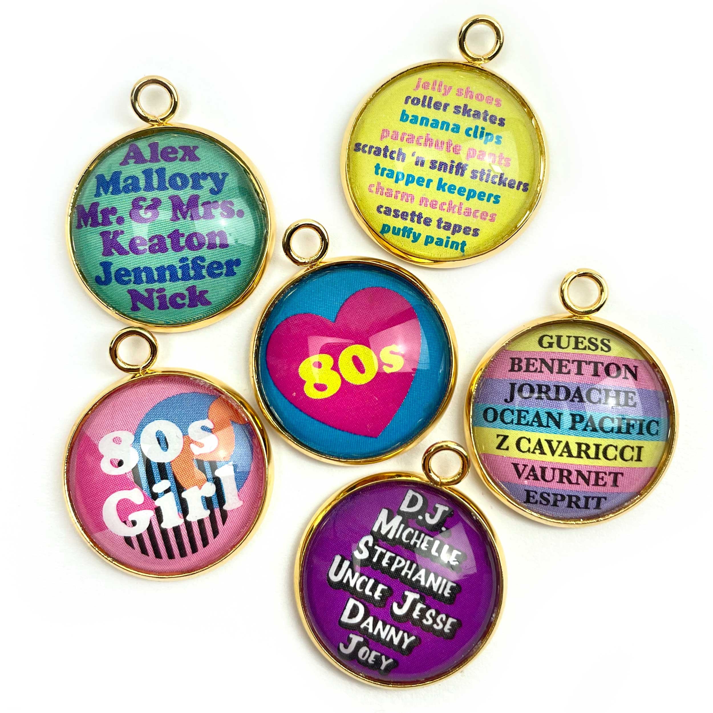 1980s Designer Charms - 80s Girl, Sitcoms, Jelly Shoes, Banana Clips ...