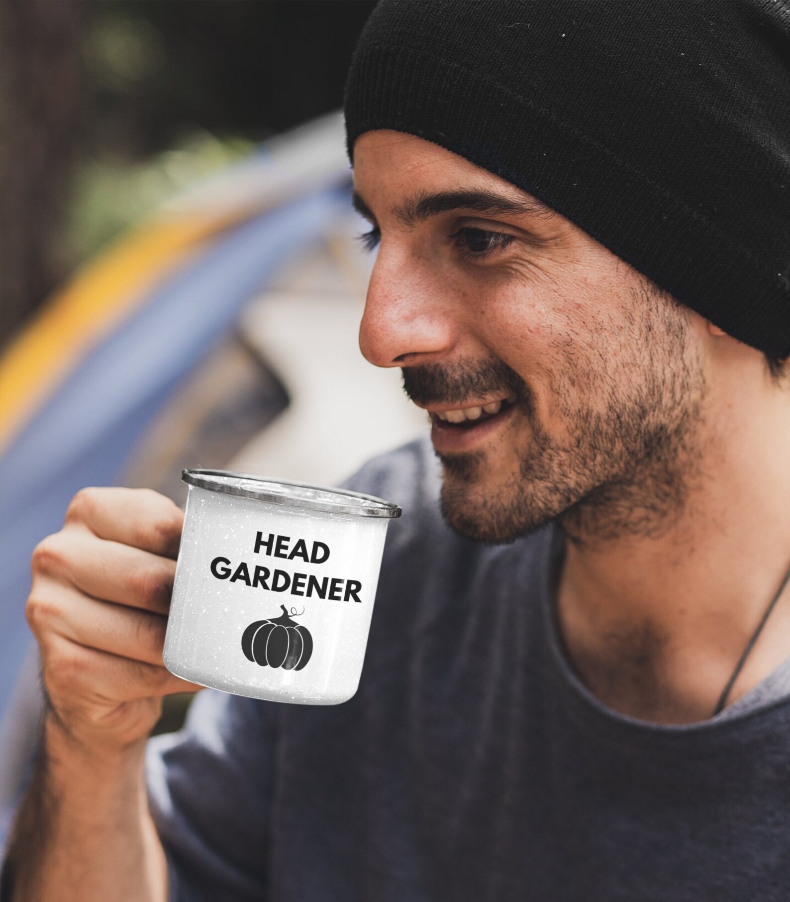 Enamel Gardening Mug Gift, Head Gardener, Unbreakable Gift for Outdoors ...