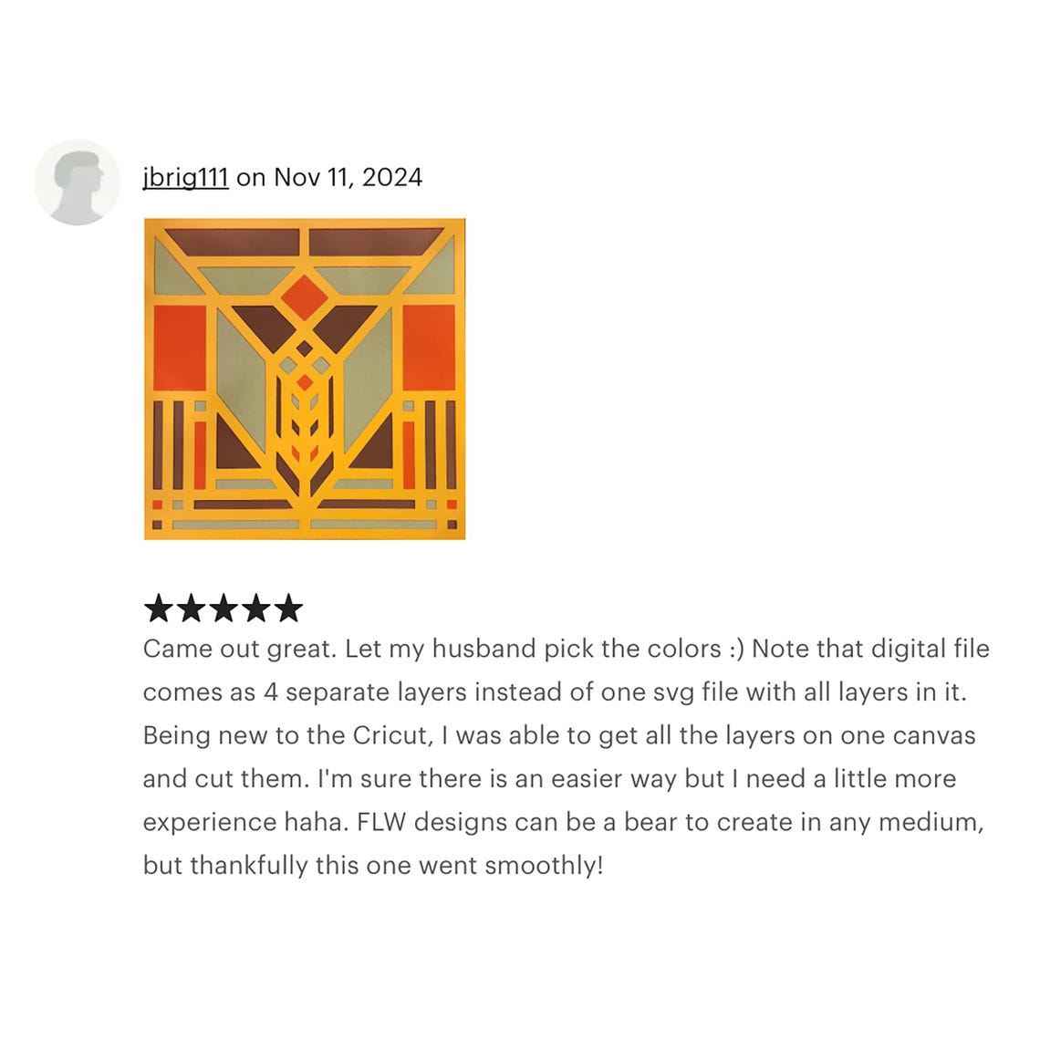 3D Multilayer Frank Lloyd Wright's Geneva Lake Tulip Stained Glass ...