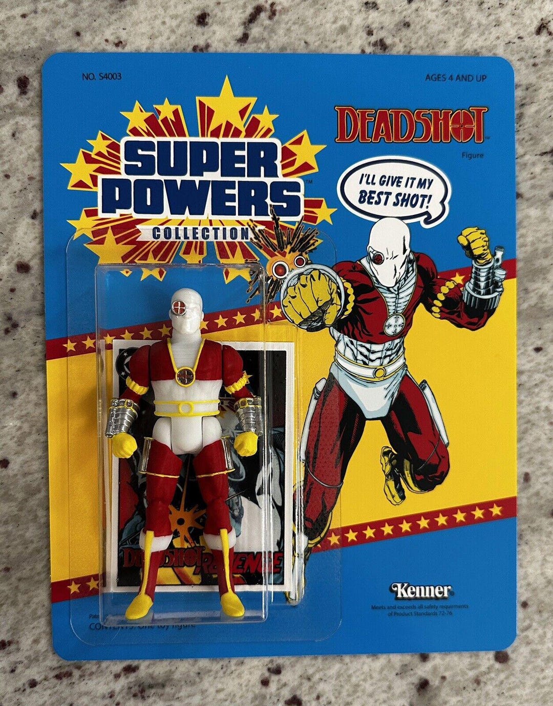 Custom Kenner Super Powers - DEADSHOT - MOC - With Collectors Card! - Etsy