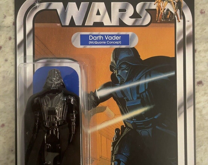 Custom Vintage Kenner Star Wars Darth Vader CONCEPT ART Version 12 Back ...