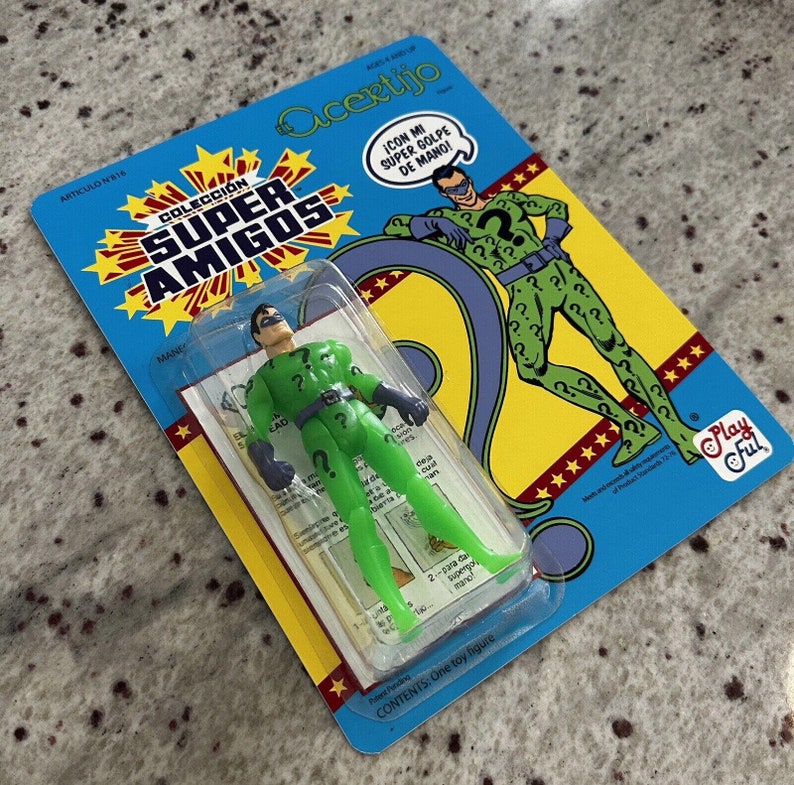 Custom Kenner Super Powers - SUPER AMIGOS RIDDLER - Mint-on-card! - Etsy
