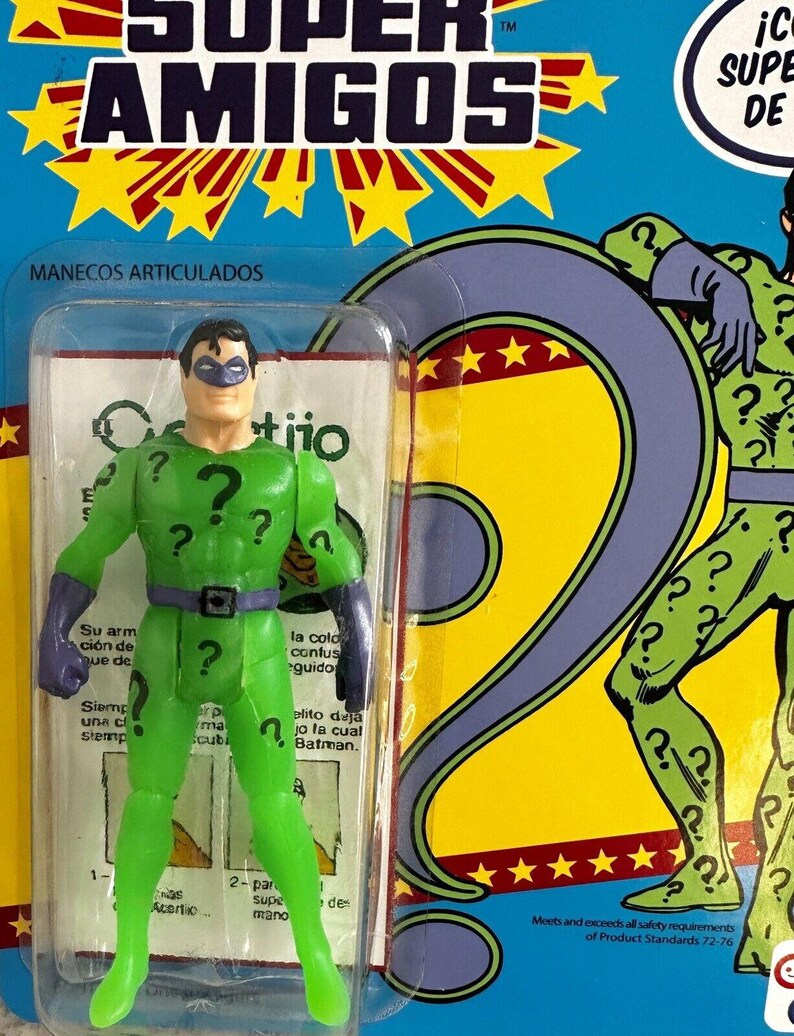 Custom Kenner Super Powers - SUPER AMIGOS RIDDLER - Mint-on-card! - Etsy