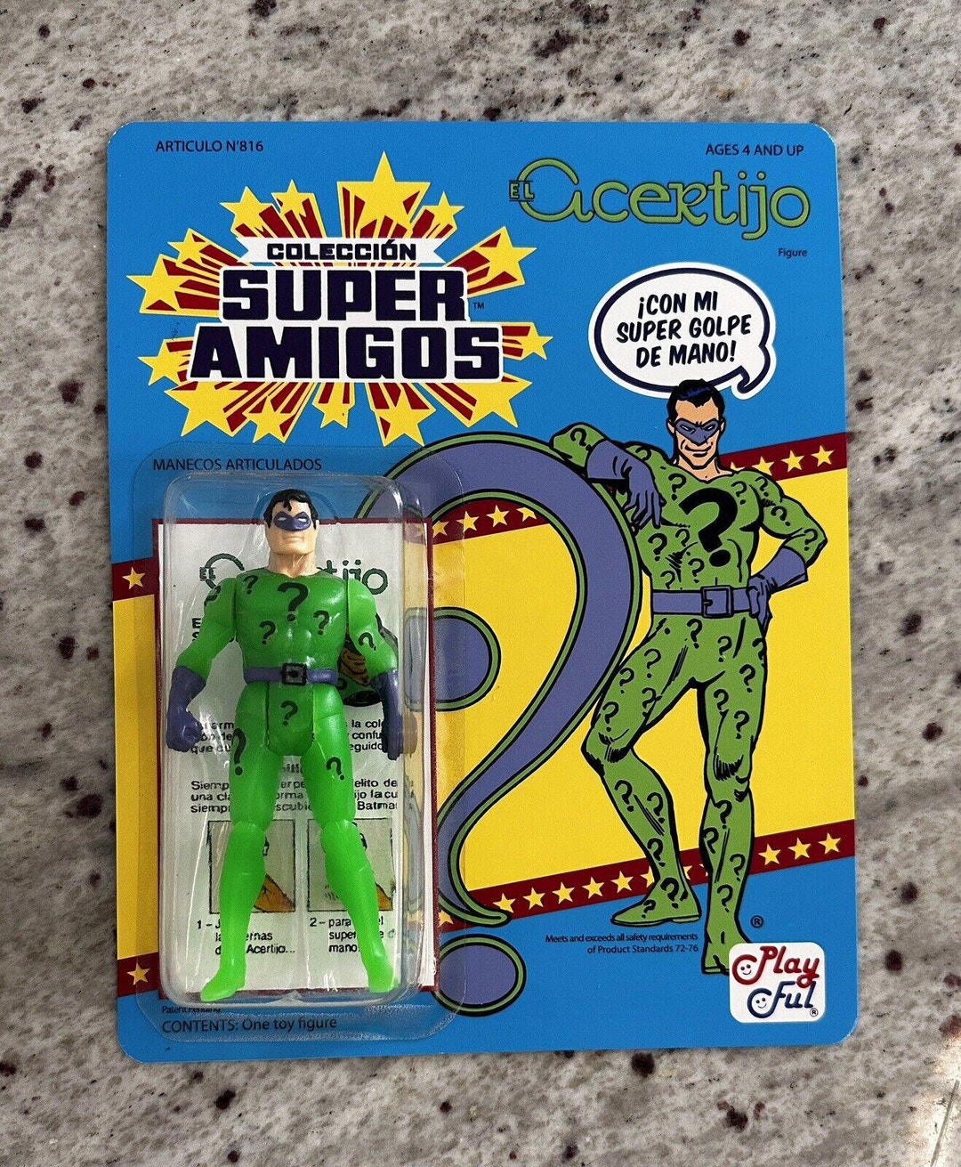 Custom Kenner Super Powers - SUPER AMIGOS RIDDLER - Mint-on-card! - Etsy