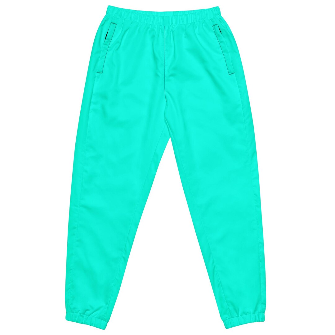 Neon Blue Cyan Cozy Streetwear Unisex Track Pants - Etsy
