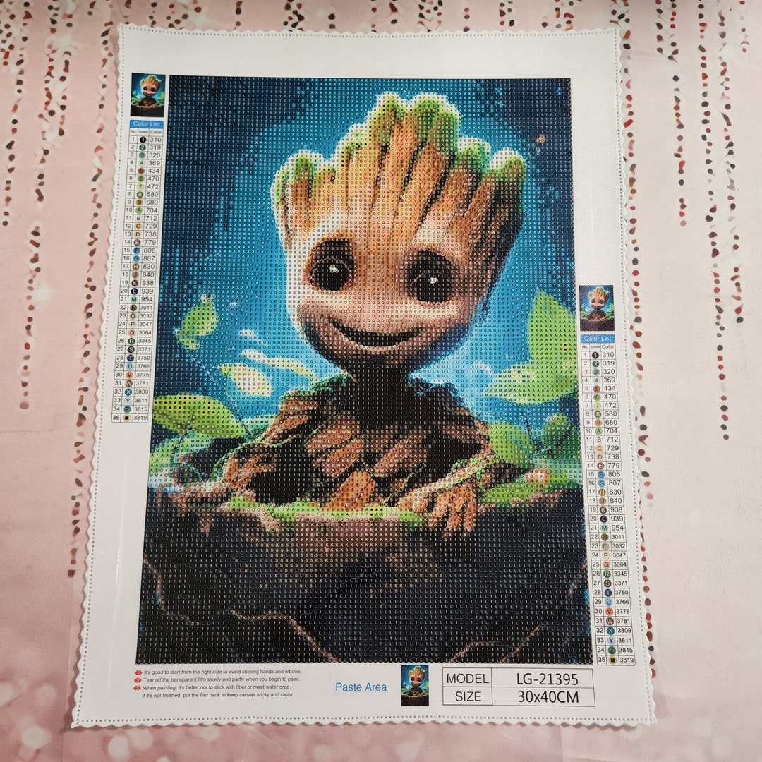 Groot DIY 5D Full Round Drill Diamond Painting - Etsy