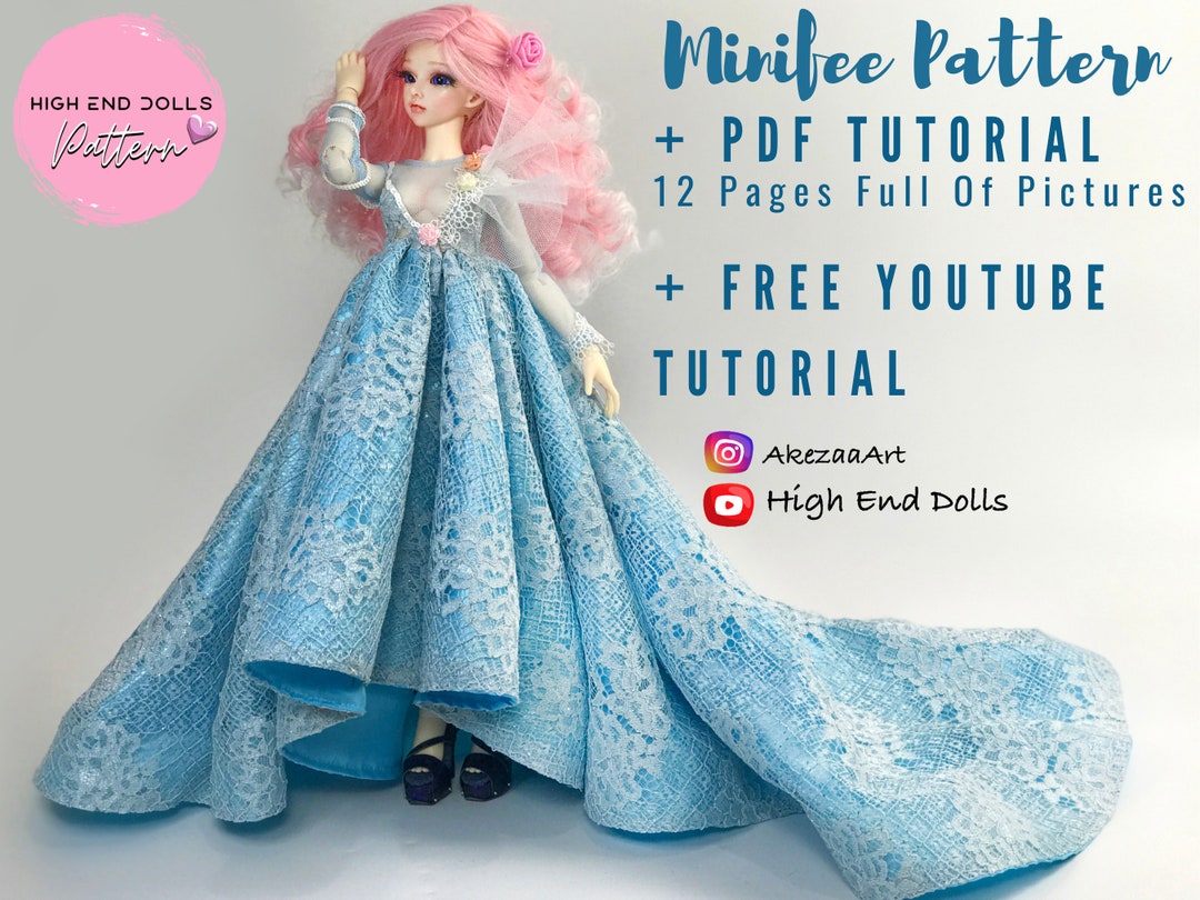 1/4 BJD Minifee Pattern . Bjd Msd Minifee Dress PDF Pattern . Minifee ...