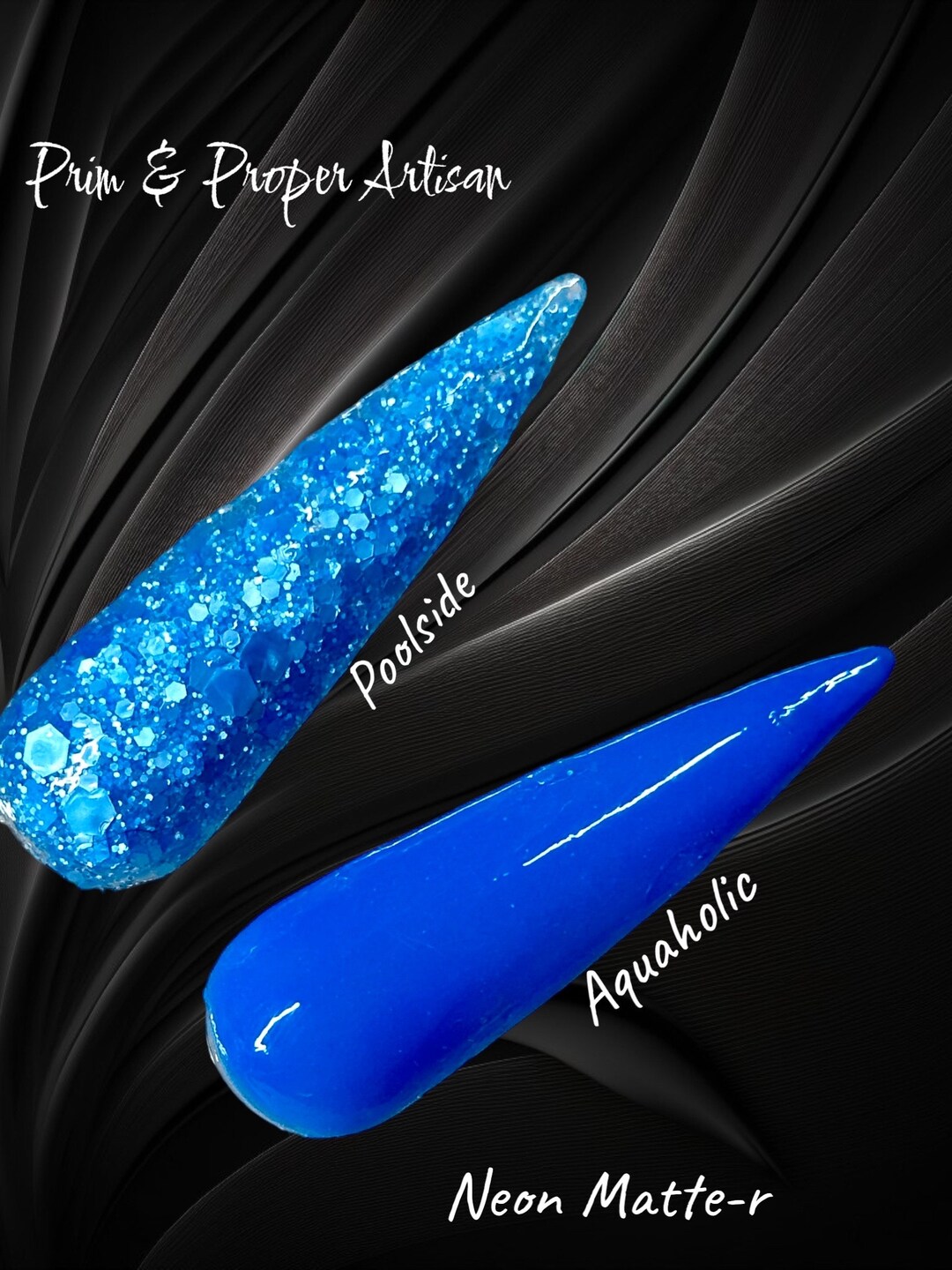 Neon Blue Duo Dip Powder - Etsy