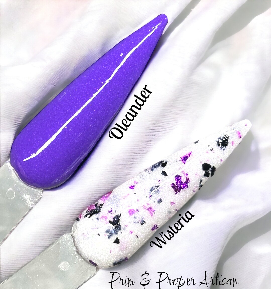 Oleander & Wisteria Duo - Dip Powder. Diy Dip Nails. Dipping Powder ...