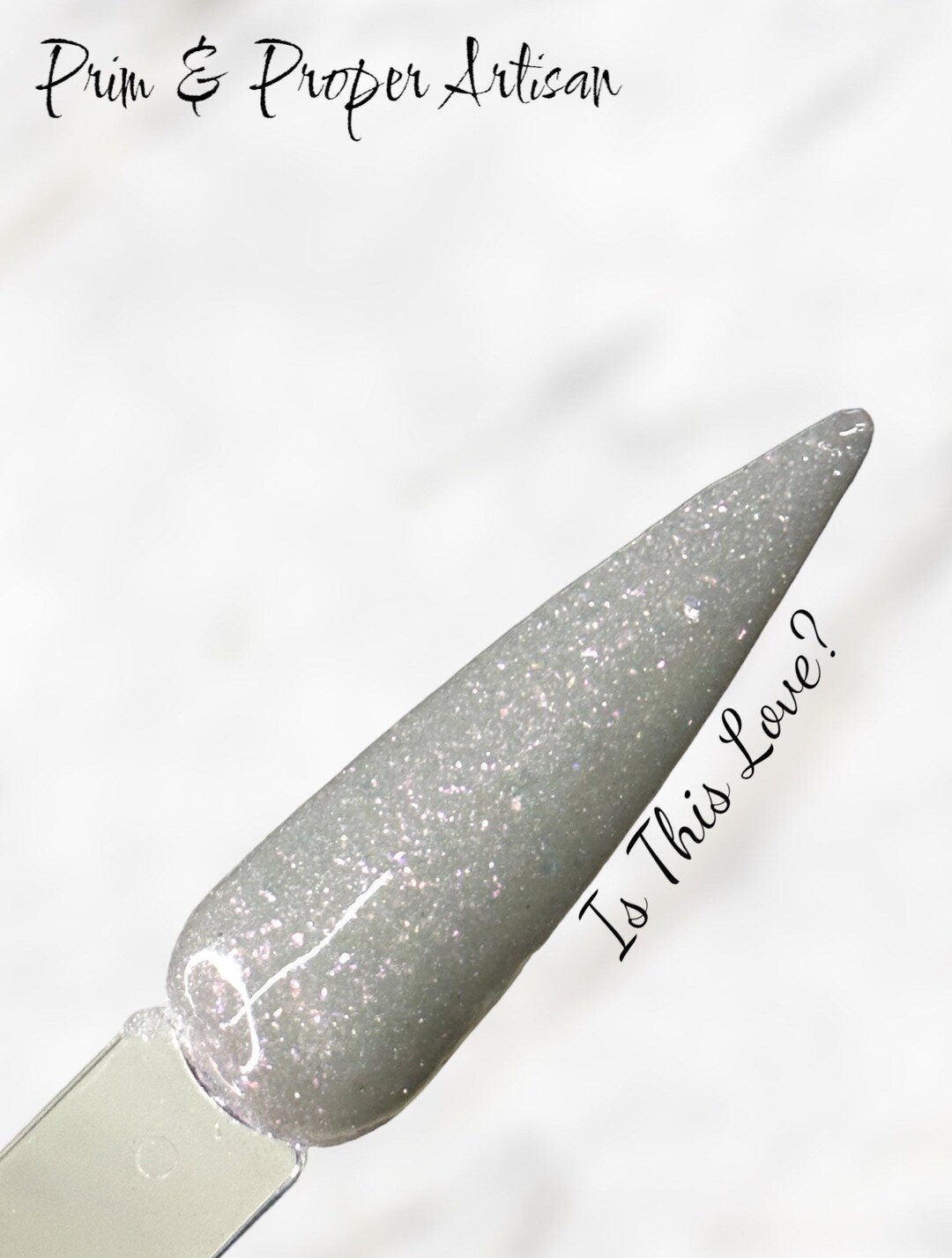 Is This Love?- Grey With Pink Shimmer Dip. Shimmer Dip Powder. Dual ...