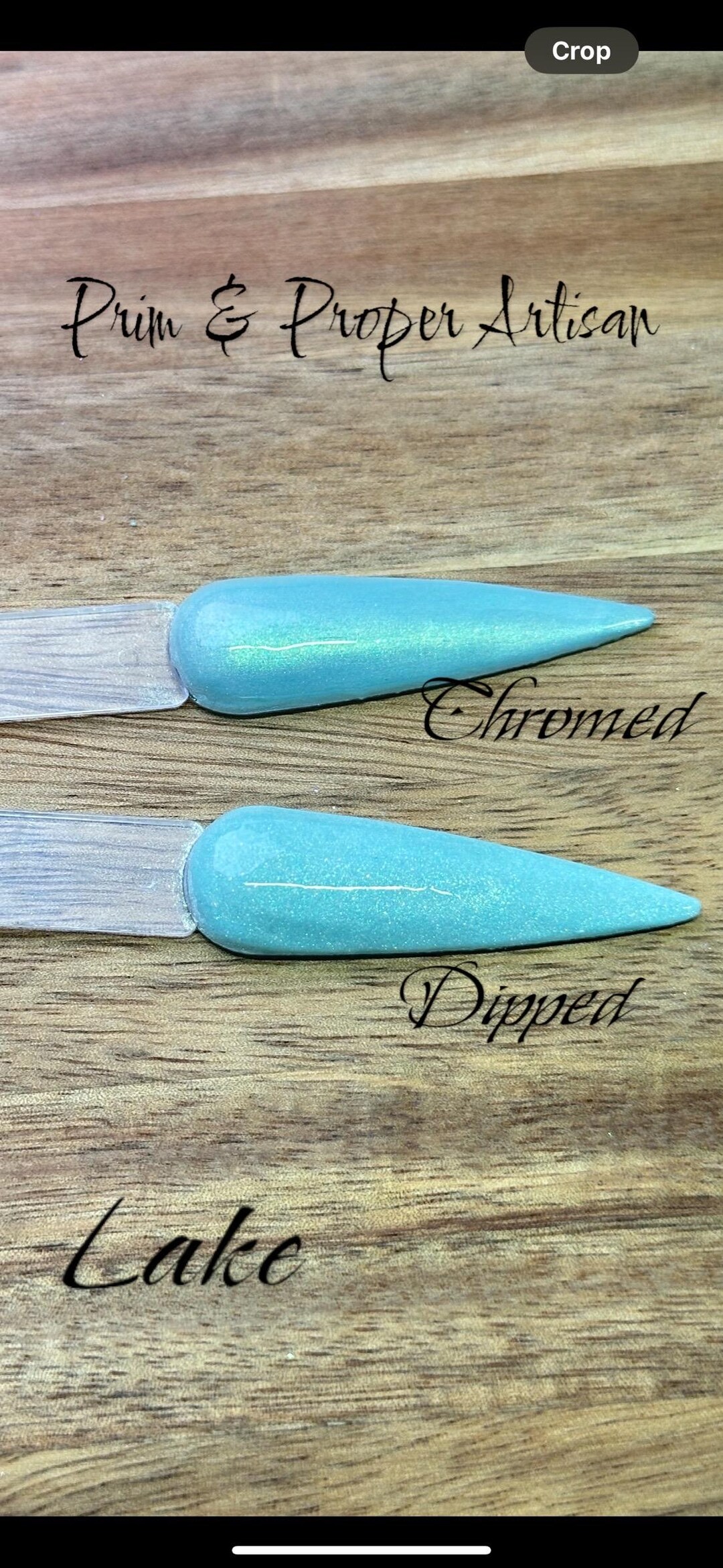 Lake. Light/mint Green Super Shimmer Dip Powder. Glows Green. Chromable ...