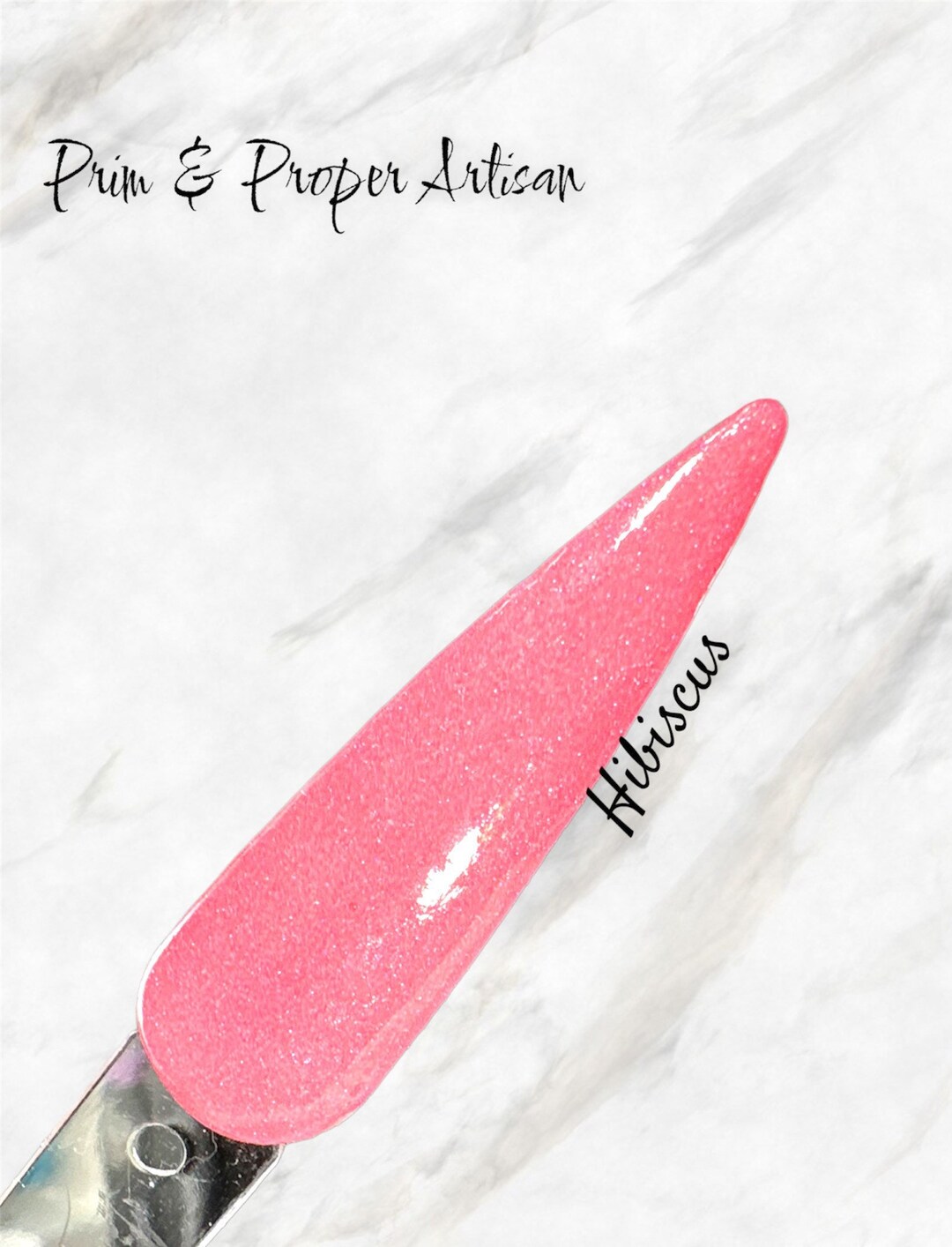 Hibiscus- Pink Shimmer Dip Powder. DIY Dip Nails. Dipping Powder. Nails ...