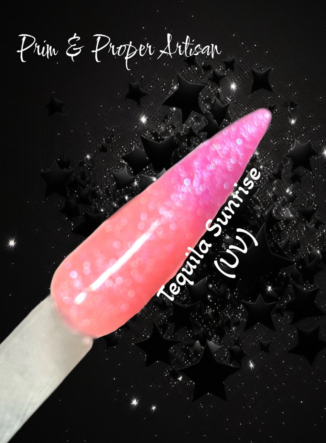 Tequila Sunrise - Uv Dip Powder. Coral to Pink Dip Powder. Custom Dip ...