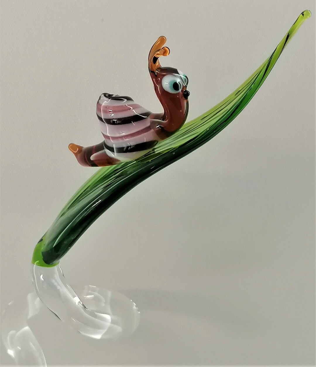 Orchid Stick Leaf With Snail pink Flower Stick Flower Plug - Etsy