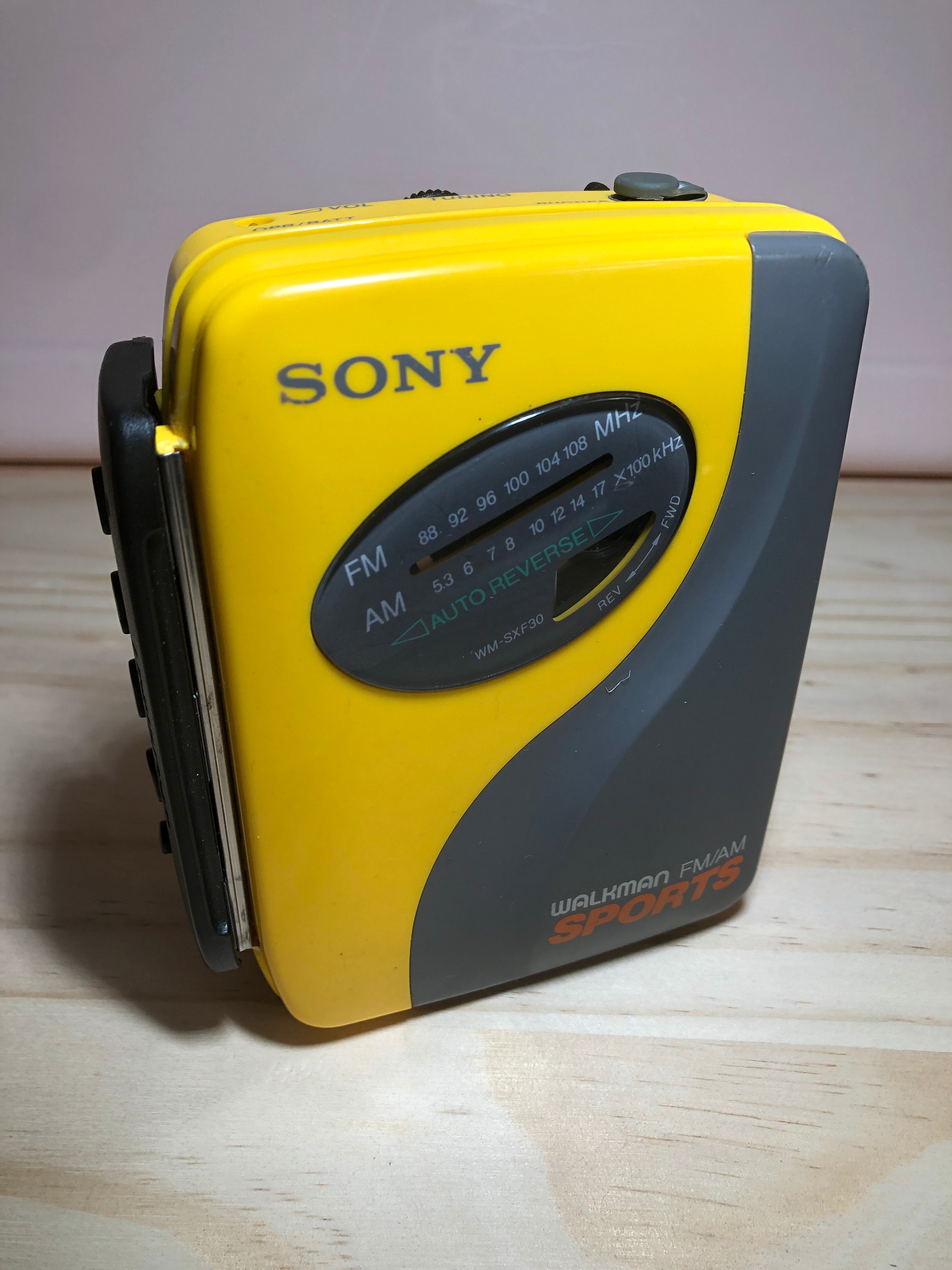 Yellow Walkman Cassette Player