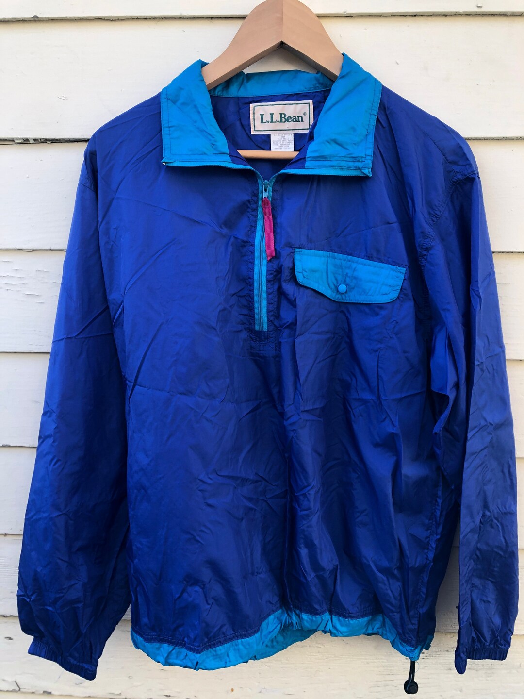 1980's Vintage LL Bean Ultra Featherweight Nylon Windbreaker Rain ...