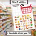 Interactive List for Kids Grocery List Printable List Grocery Kid ...