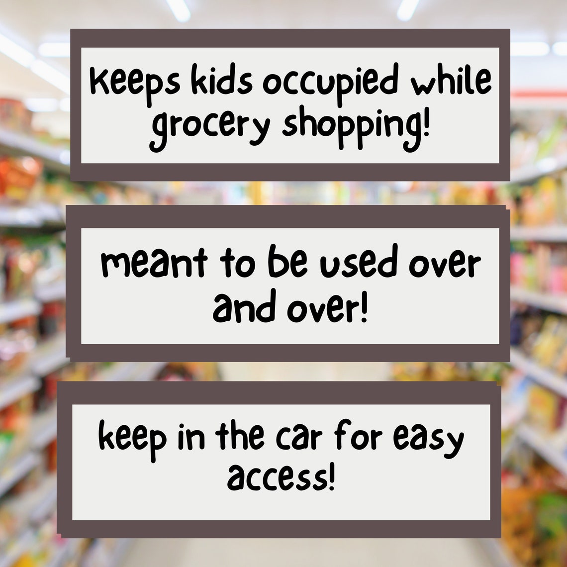 Interactive List for Kids Grocery List Printable List Grocery Kid ...