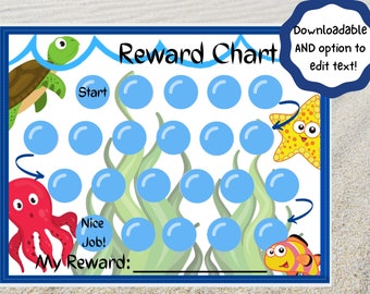 Ocean Reward Chart | Etsy