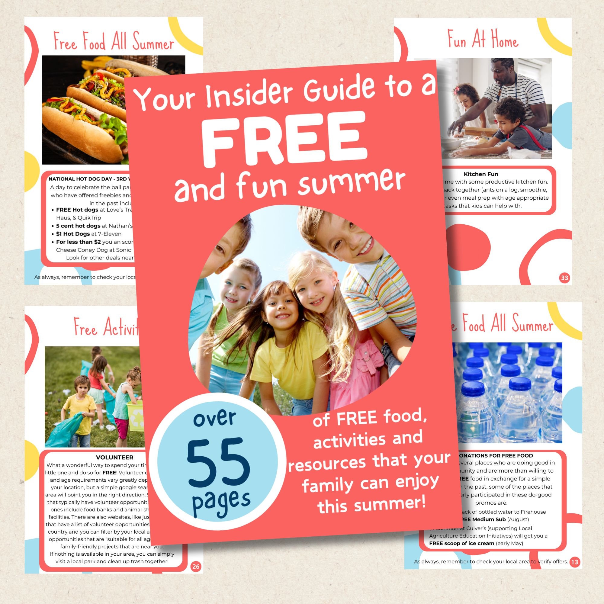 Free Summer Activity Guide for Family Bucket List Guide Free Summer Fun ...
