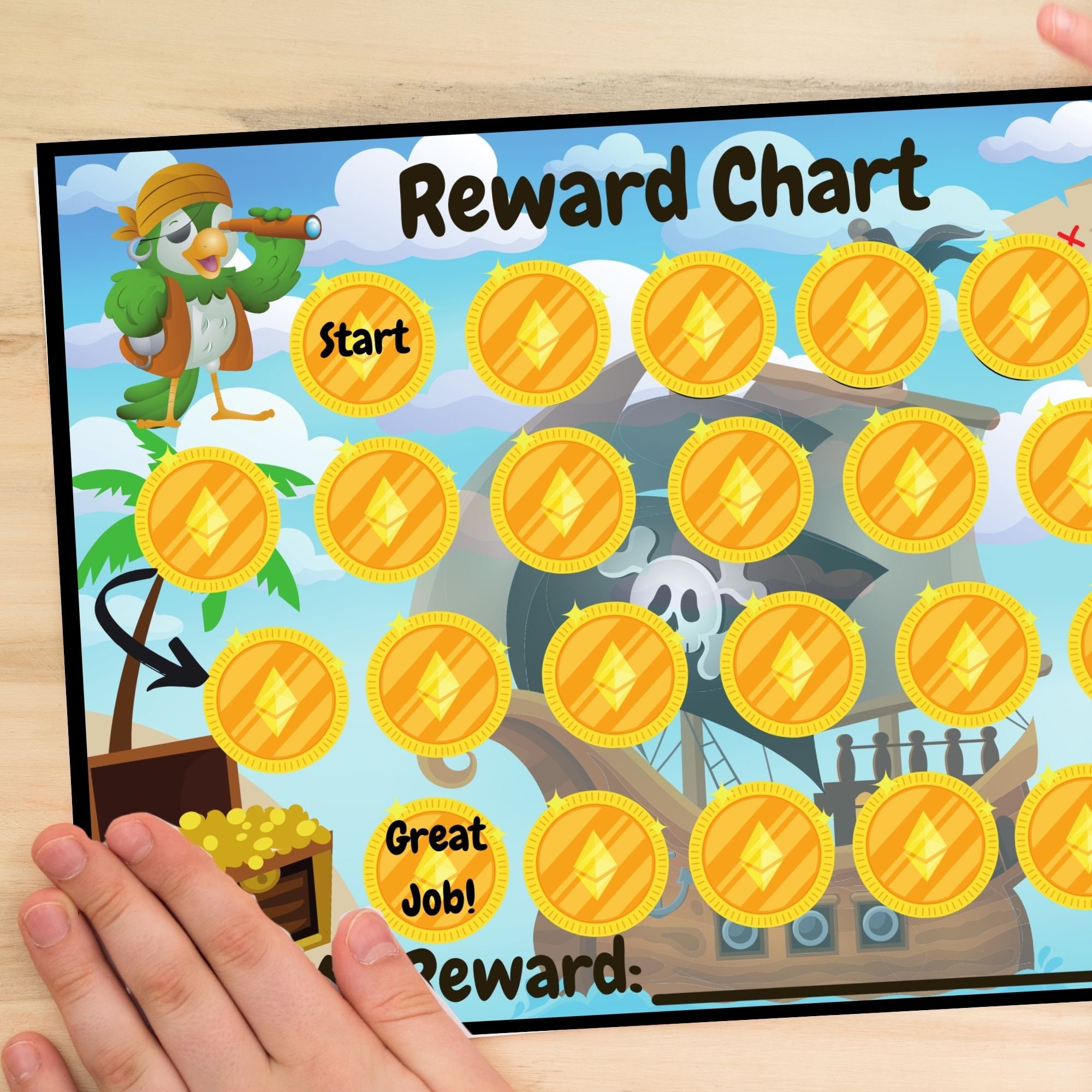 Toddler Reward Chart Bundle for Kids 12 Printable Reward Chart Kid ...