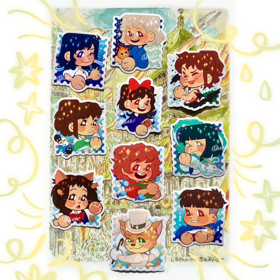 Studio Ghibli Stamp 2.5" Stickers - Etsy