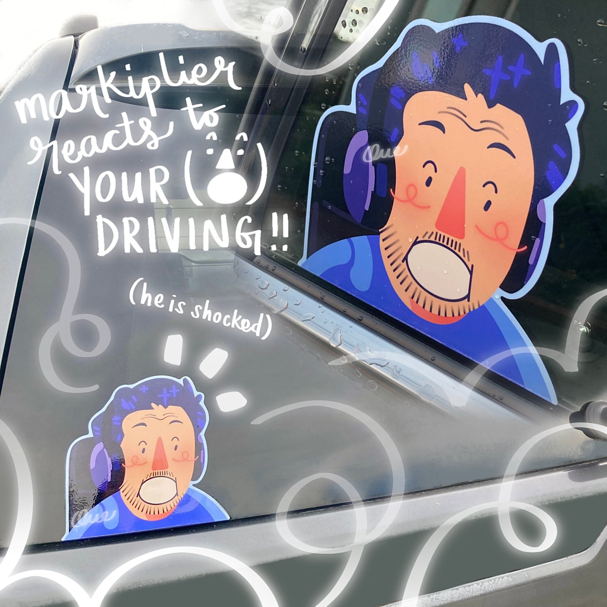 Markiplier Reacts 6 Peeker Sticker - Etsy