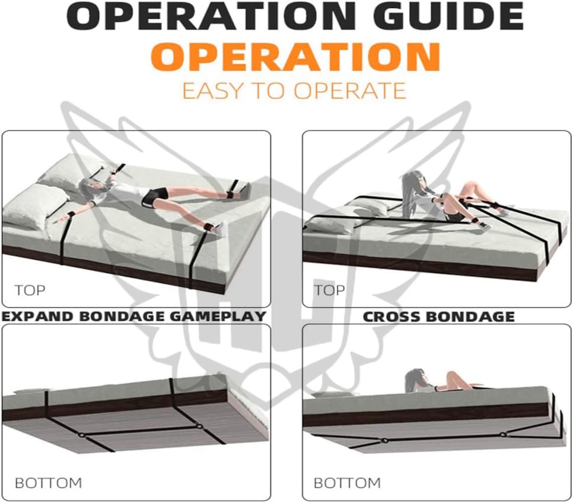 Bed Restraints Set BDSM Handcuffs Bedroom Restraints Wrist - Etsy