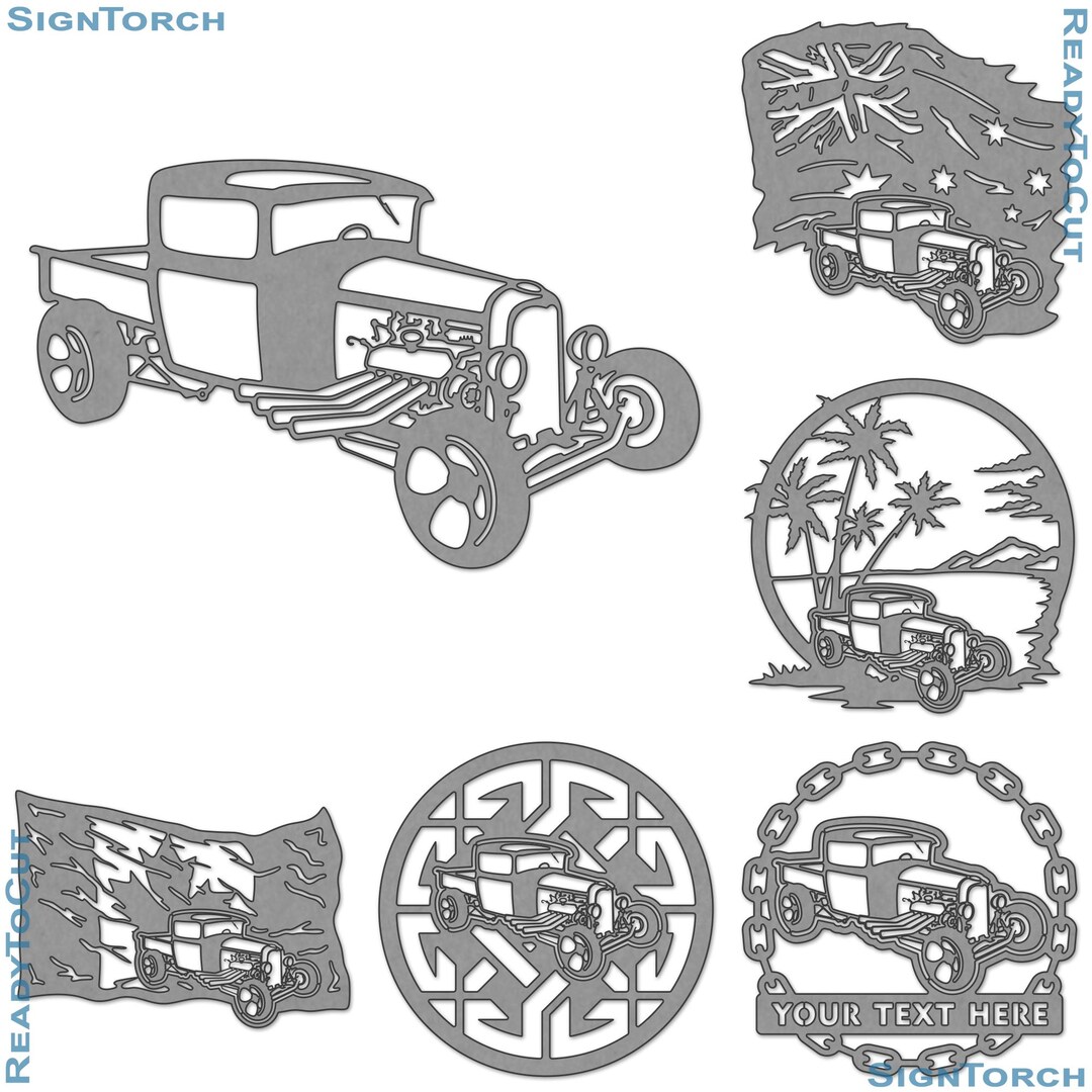 Rat Truck5 Ratrod Plasma DXF SVG Files 33 Ready to Cut Designs for Cnc ...