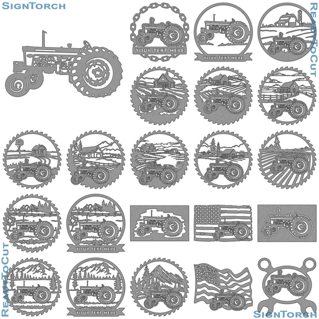 Farmall 560 Tractor Plasma DXF SVG Files 22 Ready to Cut Designs for ...