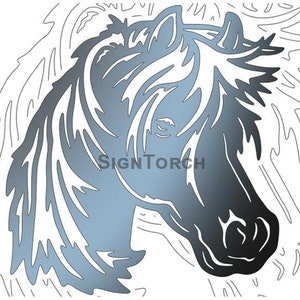Pony Vector Dxf Svg Cnc Plasma Laser Router Cricut Silhouette Cut Files