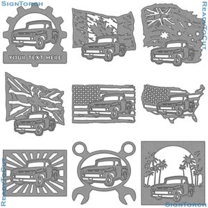 C10 Truck 1963 Plasma DXF SVG Files 49 Ready to Cut Designs for Cnc ...