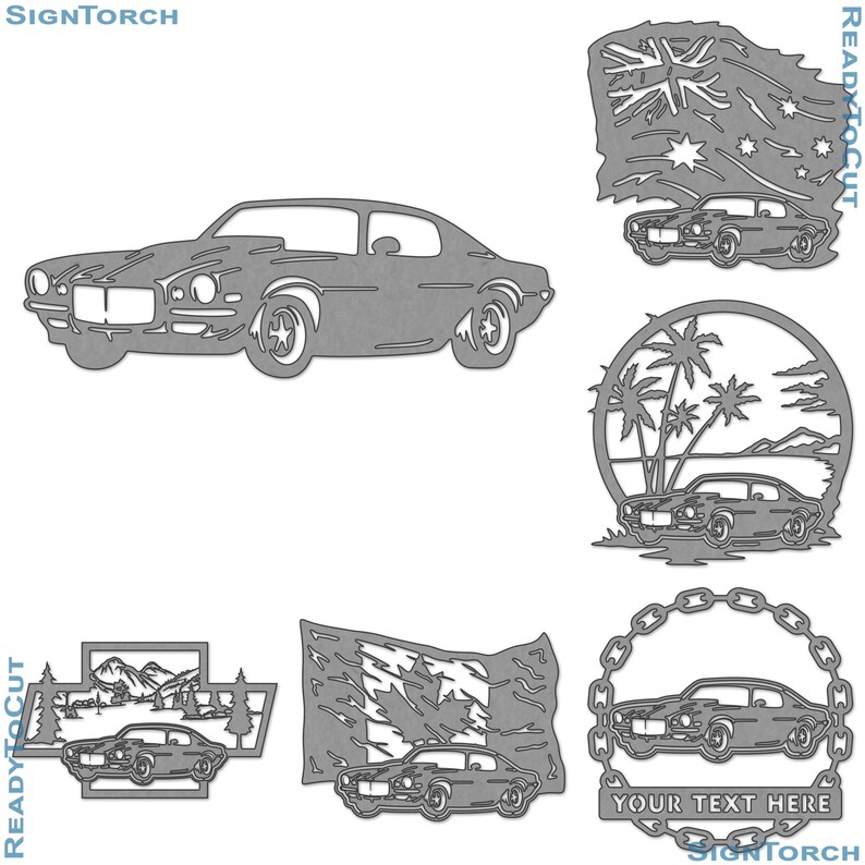 1973 Camaro Car Plasma DXF SVG Files 32 Ready to Cut Designs for Cnc ...