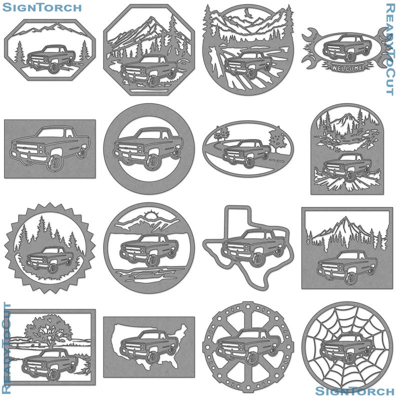 Chevy Square Body Truck Plasma DXF SVG Files 49 Ready to Cut Designs ...