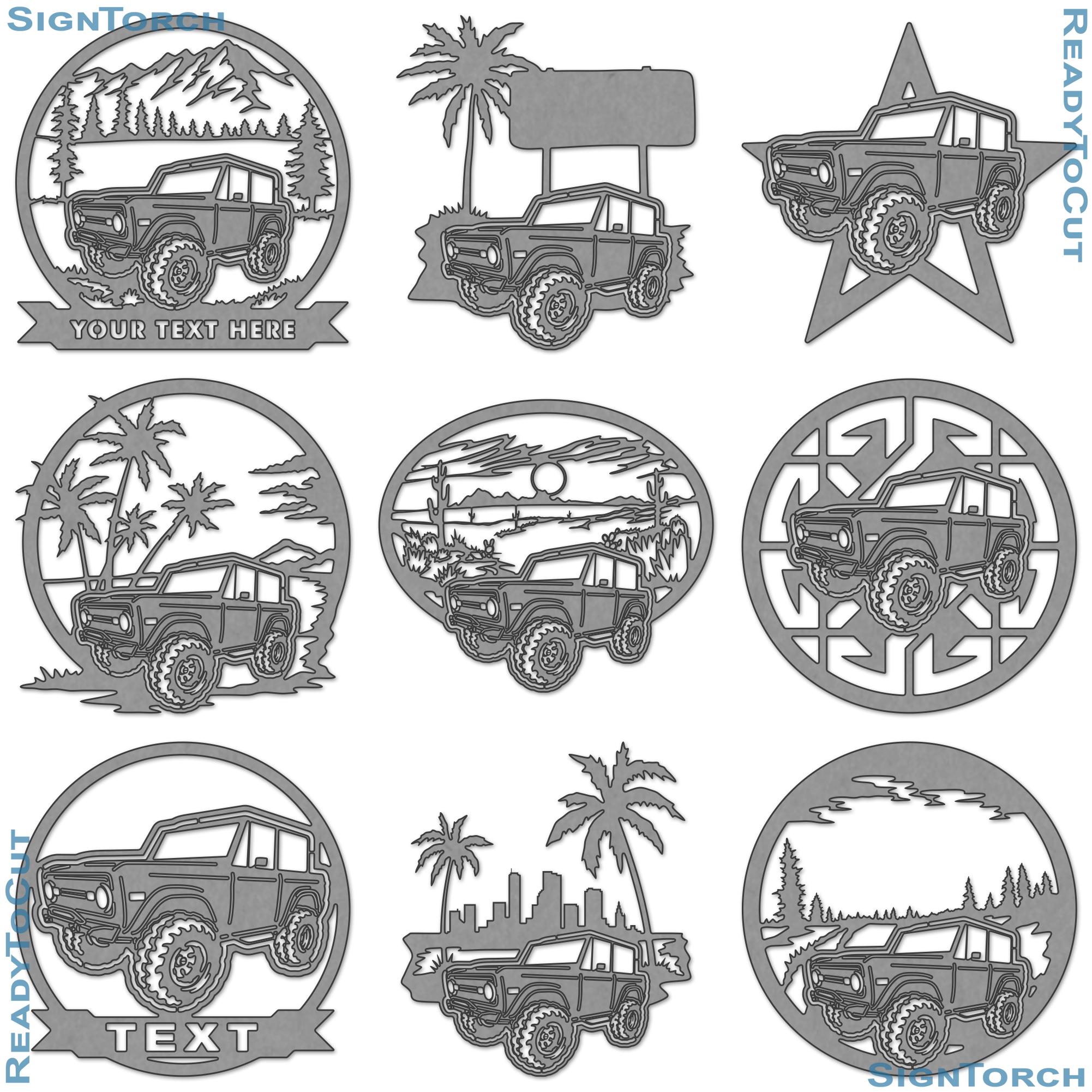 Ford Bronco Truck Plasma DXF SVG Files 49 Ready to Cut Designs for Cnc ...