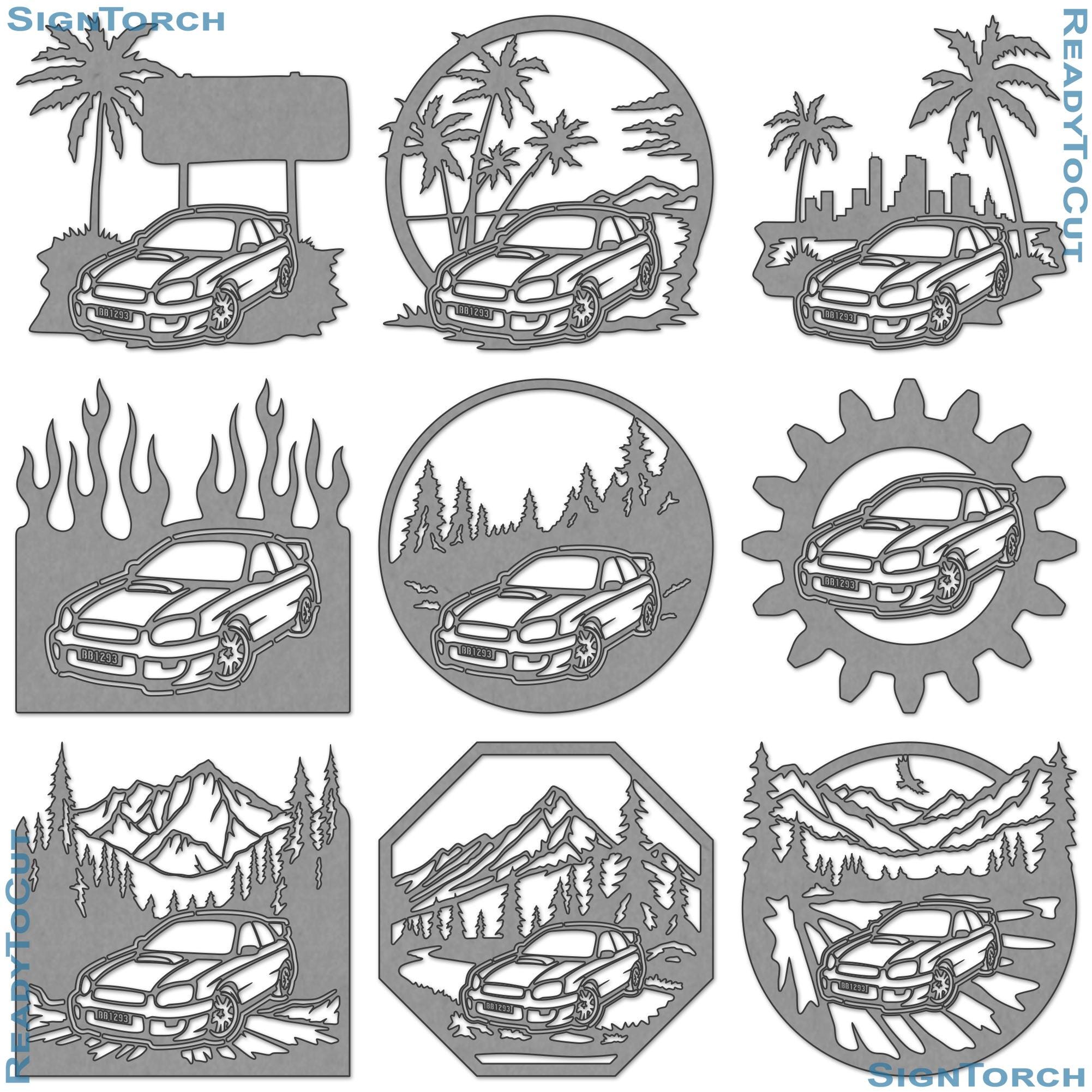 Subaru Wrx Car Plasma DXF SVG Files 31 Ready to Cut Designs for Cnc ...