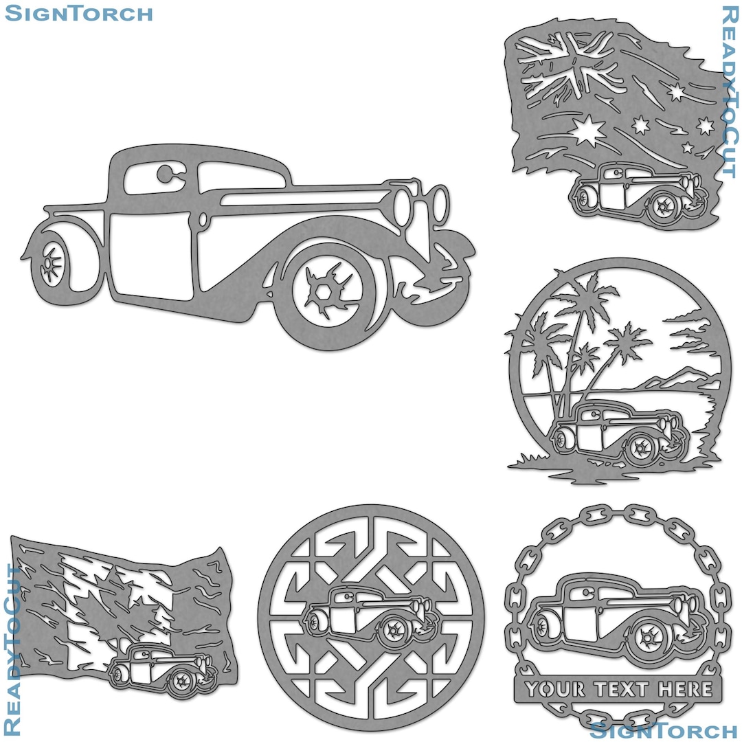 Rat Truck8 Ratrod Plasma Dxf Svg Files 33 Ready To Cut Designs For Cnc