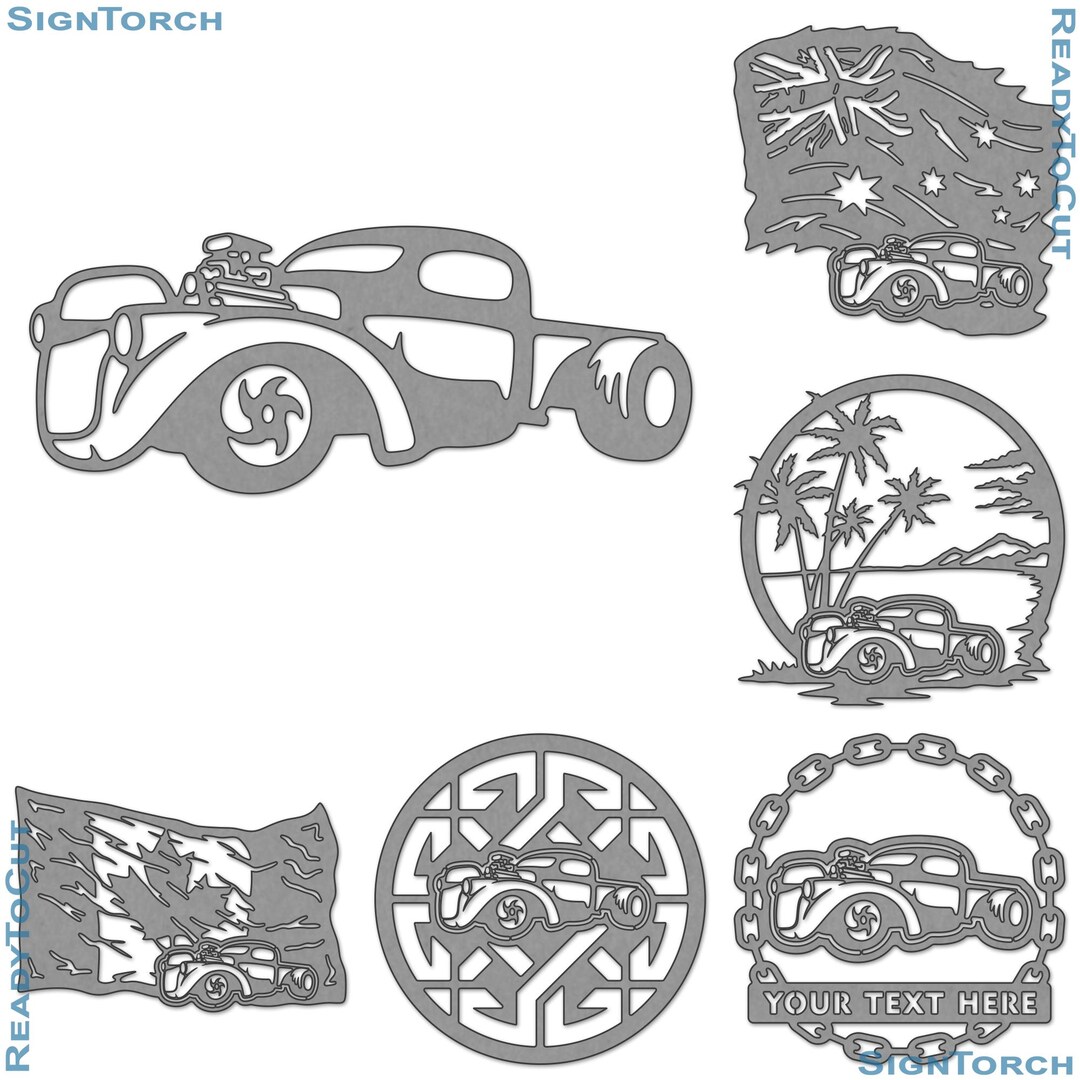Rat Truck7 Ratrod Plasma DXF SVG Files 33 Ready to Cut Designs for Cnc ...
