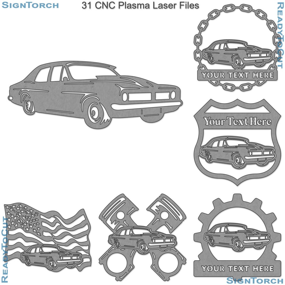 Car08 Plasma DXF SVG Files 31 Ready to Cut Designs for Cnc Plasma Laser ...