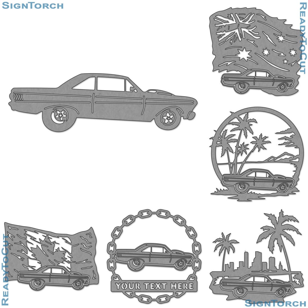 64 Falcon Car Plasma DXF SVG Files 32 Ready to Cut Designs for Cnc ...