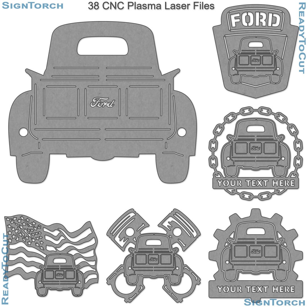Ford F1 1948 Truck Plasma DXF SVG Files 38 Ready to Cut Designs for Cnc ...