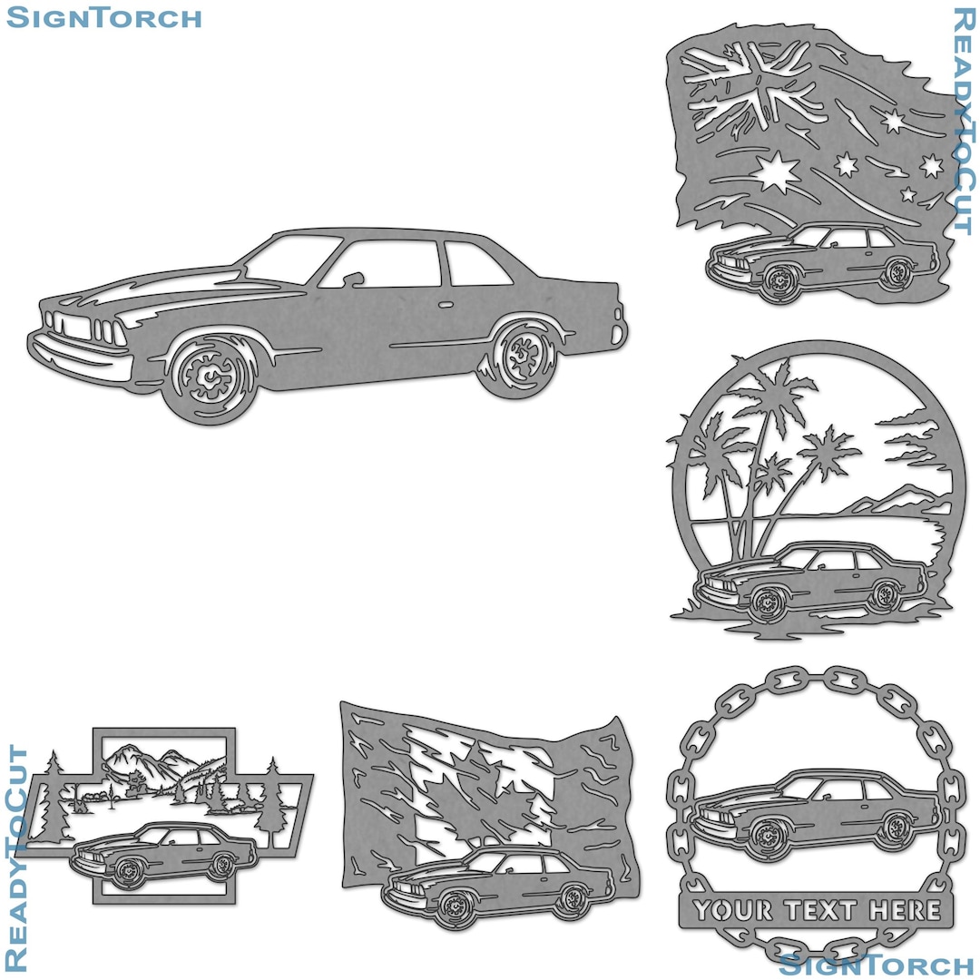 1980 Chevy Malibu Car Plasma DXF SVG Files 32 Ready to Cut Designs for ...