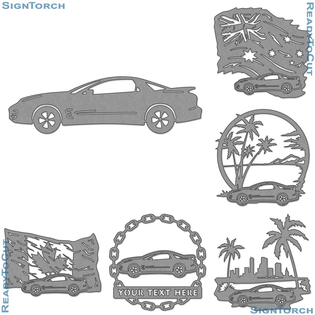 Pontiac Trans Am Ws6 2002 Car Plasma DXF SVG Files 31 Ready to Cut ...