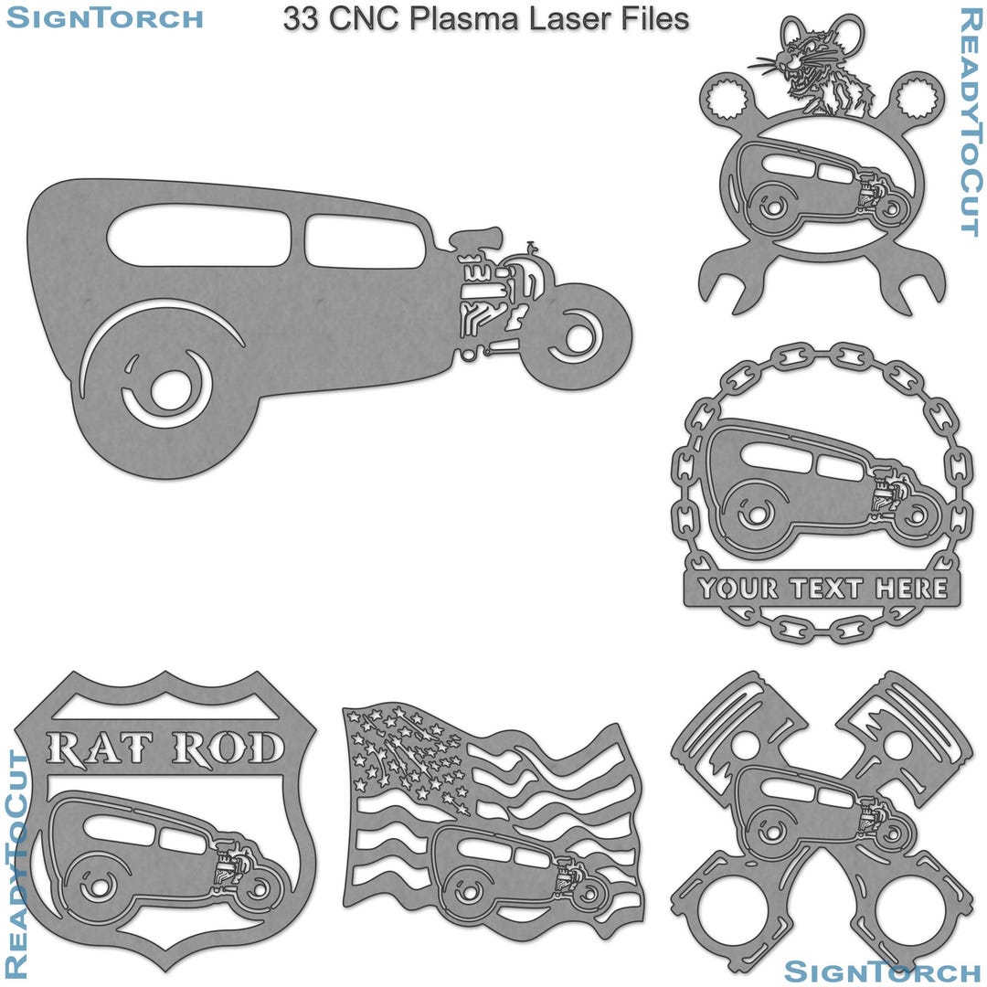 Rattle Trap Ratrod Plasma DXF SVG Files 33 Ready to Cut Designs for Cnc ...