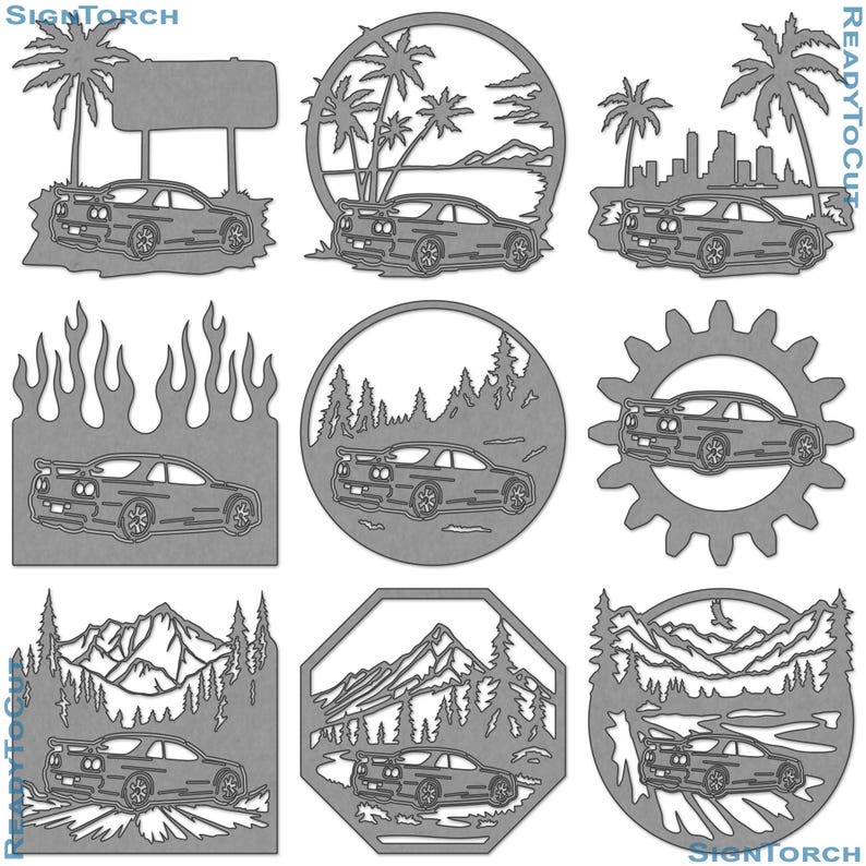 Nissan Gtr Car Plasma DXF SVG Files 31 Ready to Cut Designs for Cnc ...