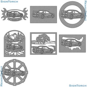 Nissan Gtr Car Plasma DXF SVG Files 31 Ready to Cut Designs for Cnc ...