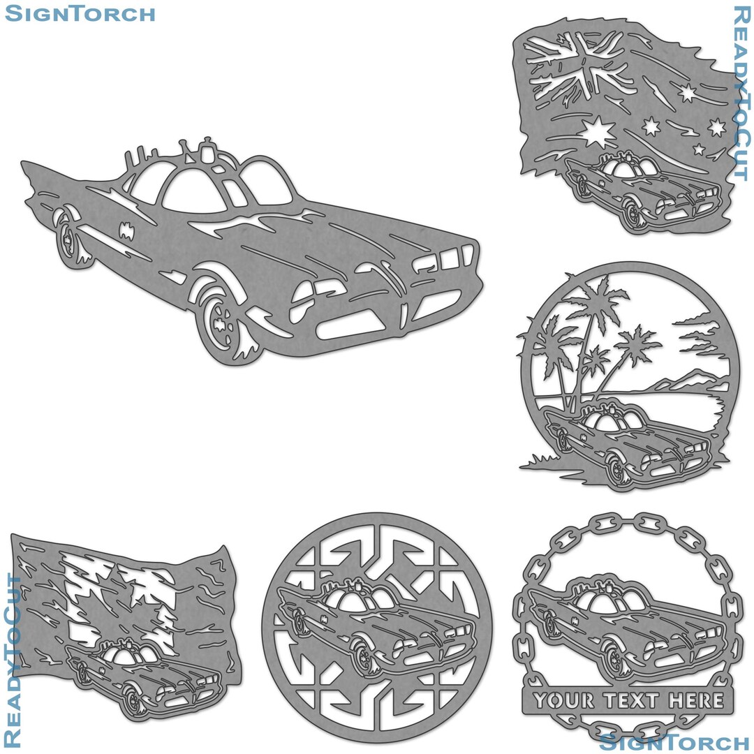 The Batmobile Ratrod Plasma DXF SVG Files 32 Ready to Cut Designs for ...