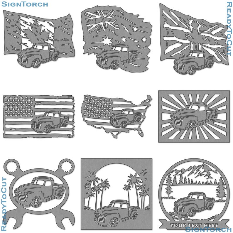 1950 Chevy Truck Plasma DXF SVG Files 49 Ready to Cut Designs for Cnc ...