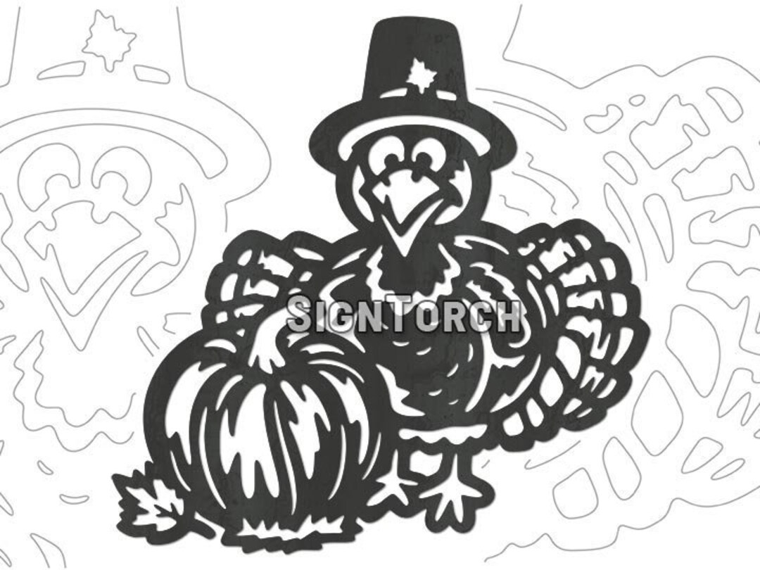 Thanksgiving 2023 Dinner and Dessert Turkey Pumpkin DXF SVG CNC Art ...